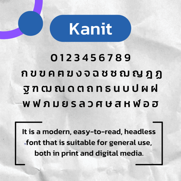 Thai Font trends for 2024