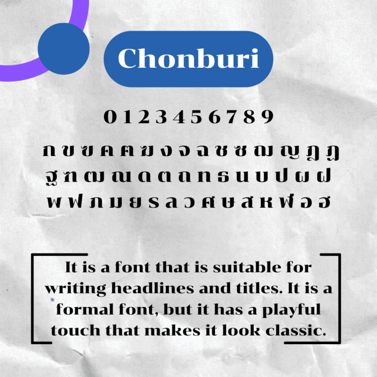 Thai Font trends for 2024