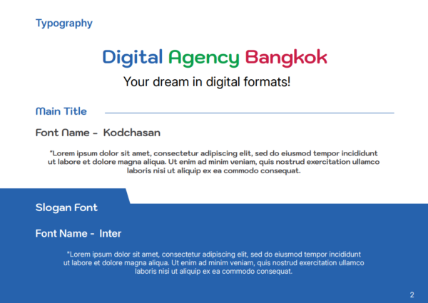 Case Study: Building Digital Agency Bangkok's Brand and Logo Identity